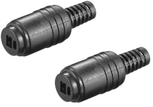 Pair of 2 Pin Din Female HiFi Loud Speaker Cable Plugs with Screw ...