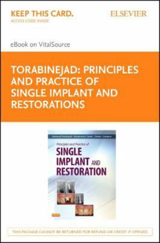 Principles and Practice of Single Implant and Restorations by Charles ...