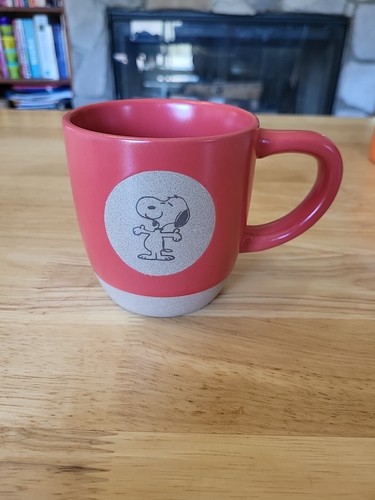 Peanuts Mug Snoopy Top Dog Hallmark Salmon Pink Rare Hallmark brand | eBay