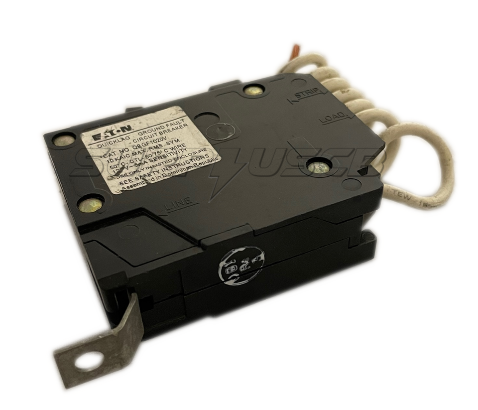 Eaton QBGF1020V GFCI Circuit Breaker, 20 Amp, 120Vac, 1-Pole, Bolt-On ...