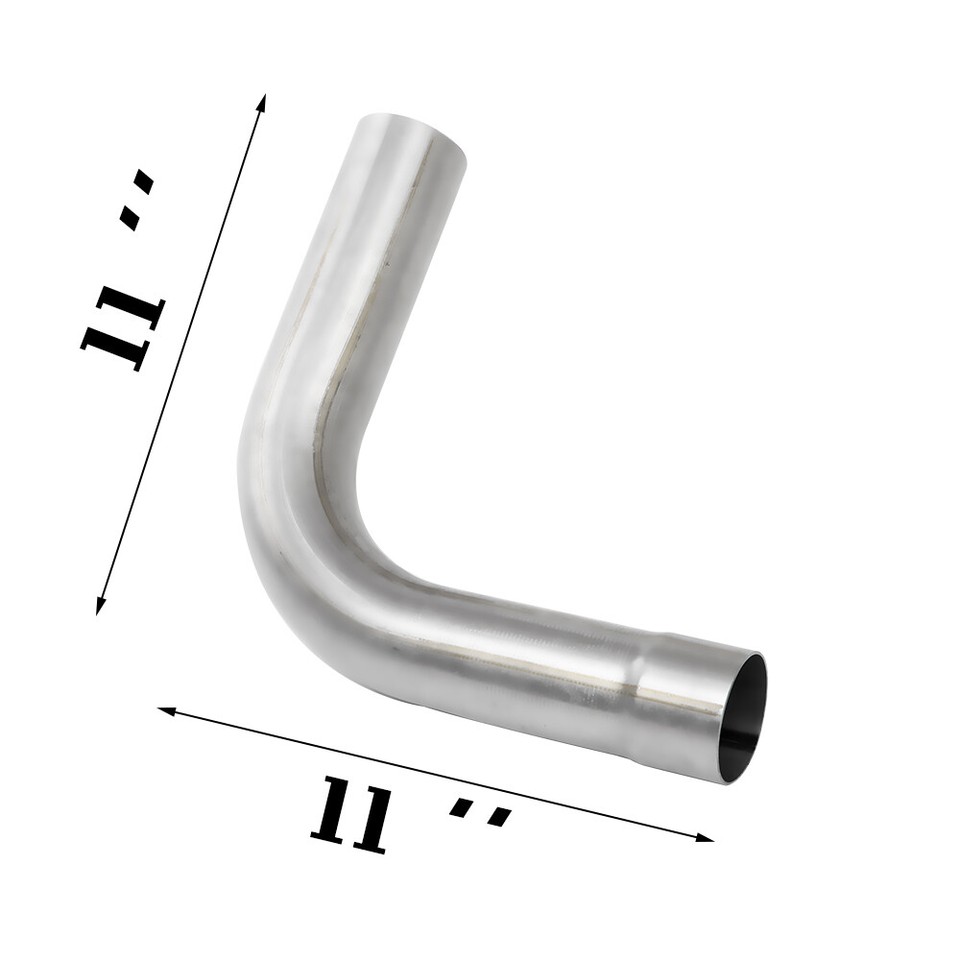 8PCS Universal 3" Inch Custom Exhaust Tube Mandrel Bend Pipe Straight U ...