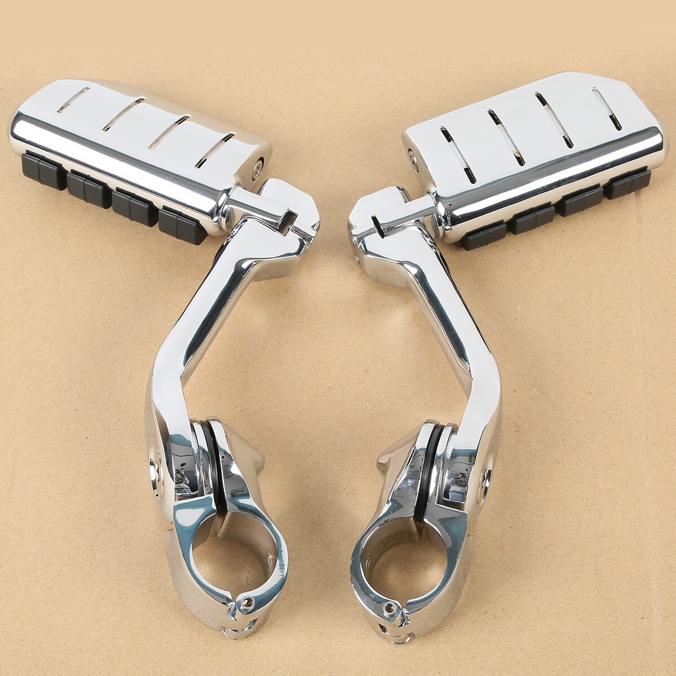 1 1/4" Engine Guard Mounts Clamps/ Highway Foot Pegs Footrest Fit For ...