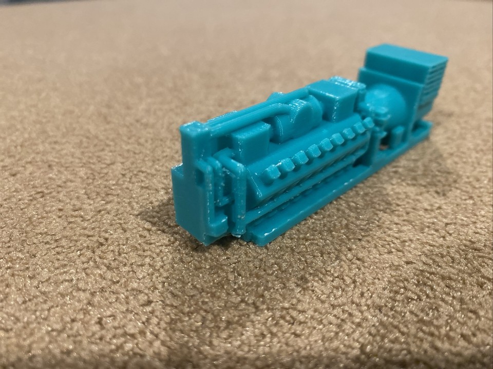 HO Scale 1/87 Diesel Generator Loads For Flat Car Freight | eBay