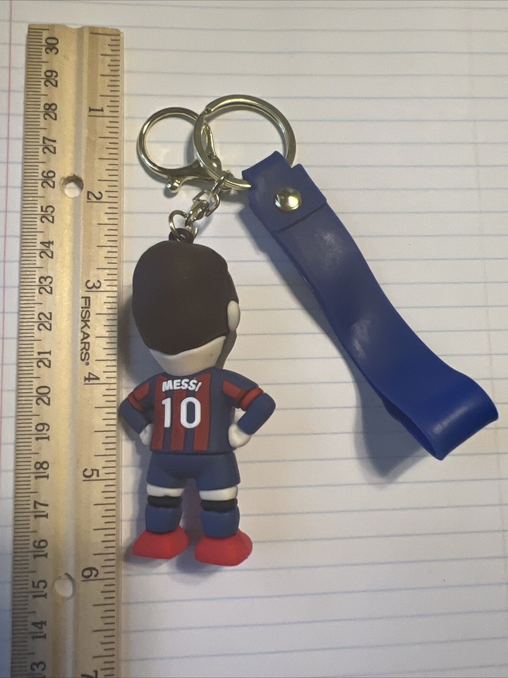 Lionel Messi Soccer/Football #10 Rubber & Metal Keychain New! Fast ...