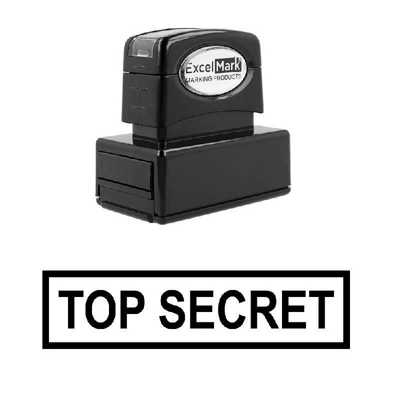 Top Secret Stamp Black