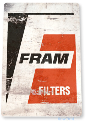 Fram Oil Filter Sign Gas Oil Sign Gas Station Metal Sign Decor D084 | eBay