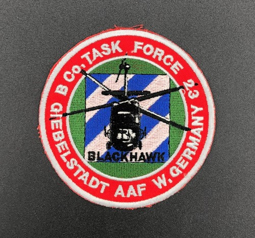 B Co Task Force 23 Giebelstadt AAF W Germany 3ID Army Aviation Patch ...