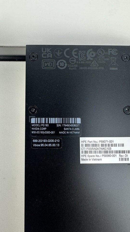 HPE nVidia L4 ADA Graphics Card GPU 24GB vRAM PCI-e 4.0 x16 S0K89C ...