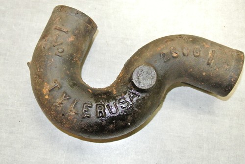 Tyler 1-1/2" No Hub P-Trap, Black Cast Iron - NOS | eBay