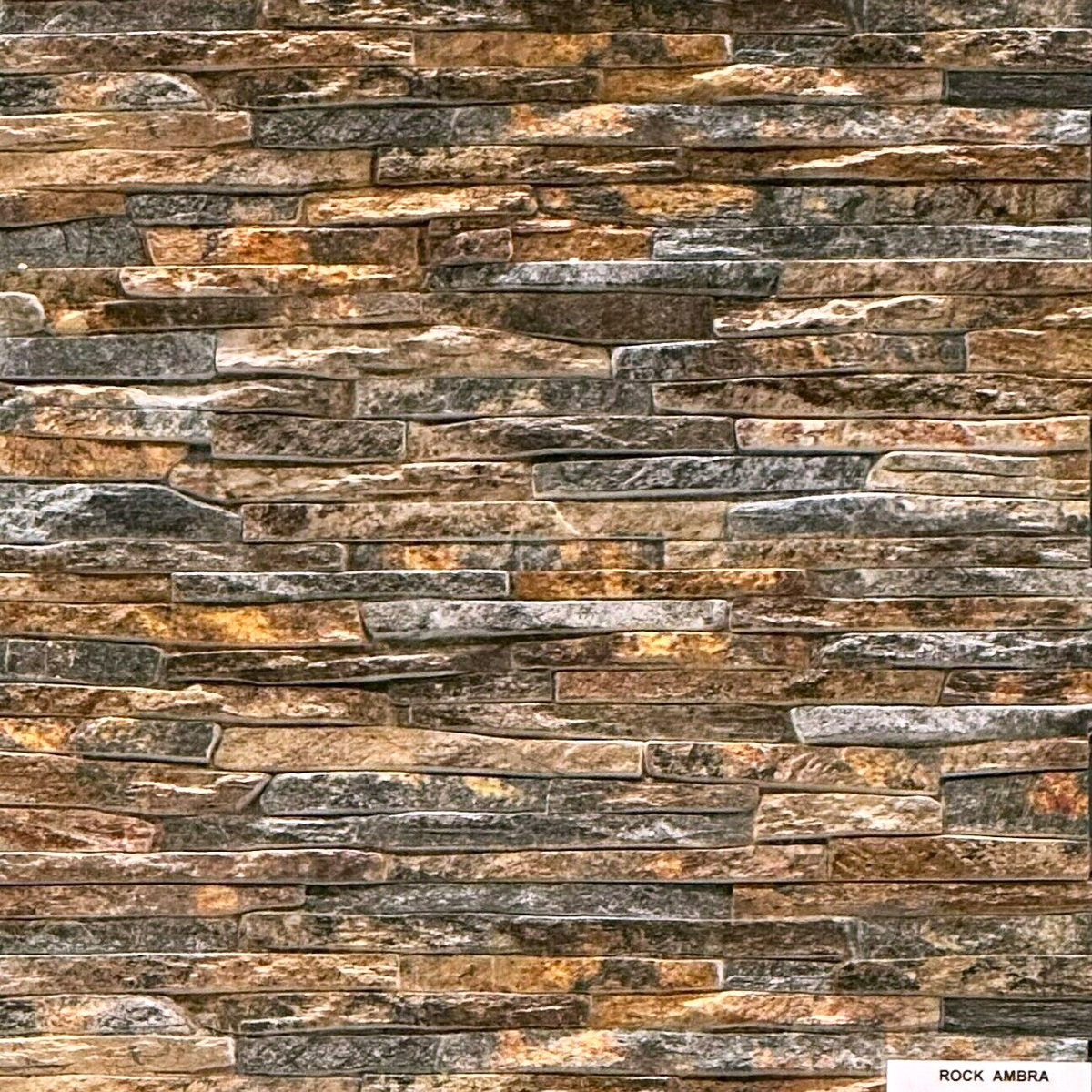 Brown Stone Tile Texture Poetry Stone 4" X 4" Matte Porcelain Mosaic