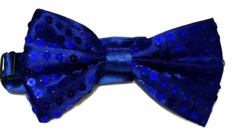Unisex Bow Tie Glitter Sparkly Sequin Dickie Dicky Dance Party Fancy ...