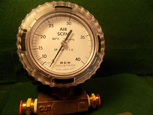 RCM Industries 0-40 SCFM Analog Air Flow Meter Model # 1/-71-L-40-I 1 ...