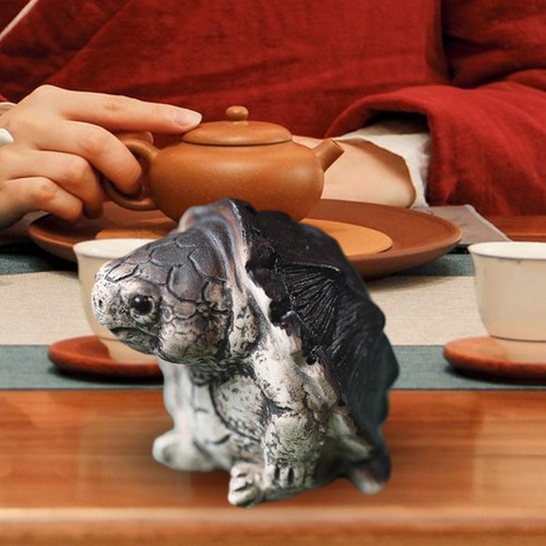 Miniature Snapping Turtle Statue Mini Tea Pet Ornament for Restaurant ...