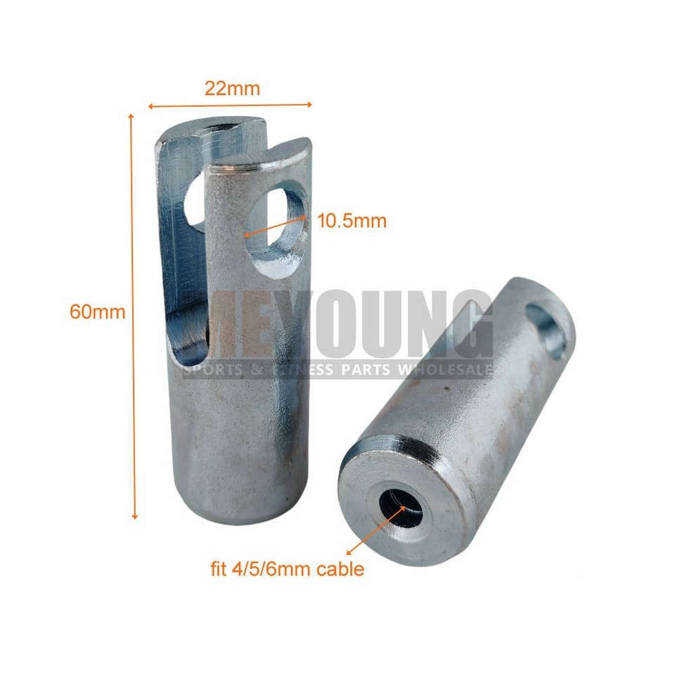 6MM Gym Wire Cable Steel Ends Fittings Clip Snap Thimble Ball Stop Eye ...