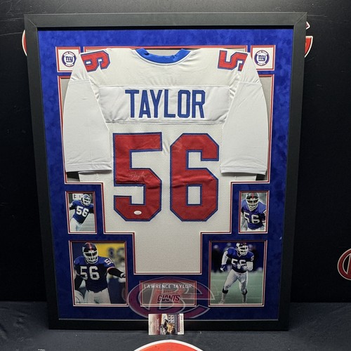 Lawrence Taylor Signed New York Giants Color Rush Jersey Framed ...