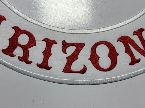 Arizona Rocker Motorbike Iron On / Sew On Embroidered Patch W 14.55 X H ...