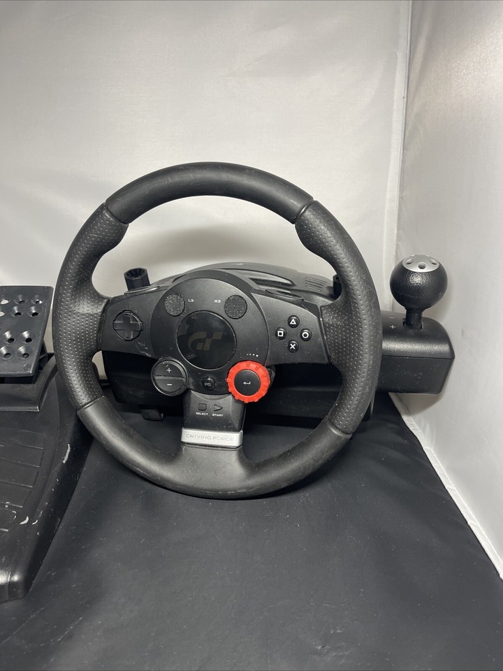 Logitech GT Driving Force Racing Wheel USB E-X5C19 for PS3 PS2 PC | eBay