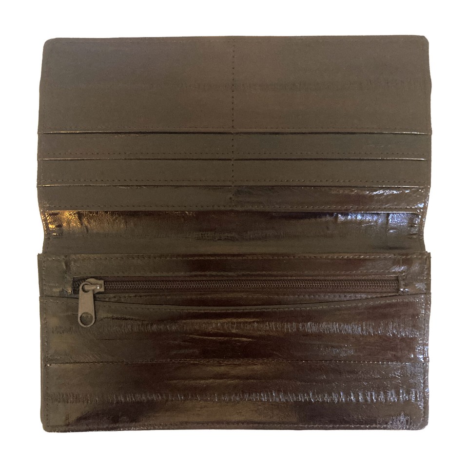 Genuine Eel Skin Wallet Coin Purse Slim Wallet Bifold Wallet | eBay