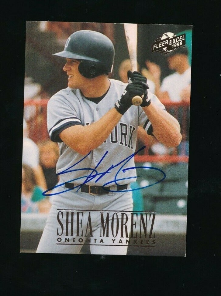 1996 Excel minor leagues #91 Shea Morenz signed autograph Yankees tough ...