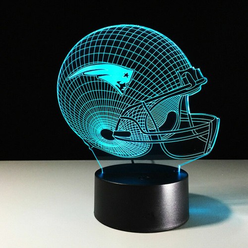 New England Patriots Collectible LED Light Touch Lamp Tom Brady Home ...
