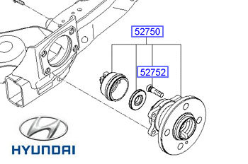 Genuine Hyundai i20 Rear Wheel Hub - 527501G101 | eBay UK