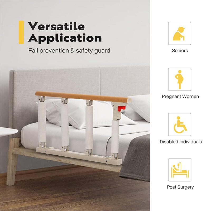 Bed Rails For Seniors Elderly Adults Medical Hospital Side Folding ...