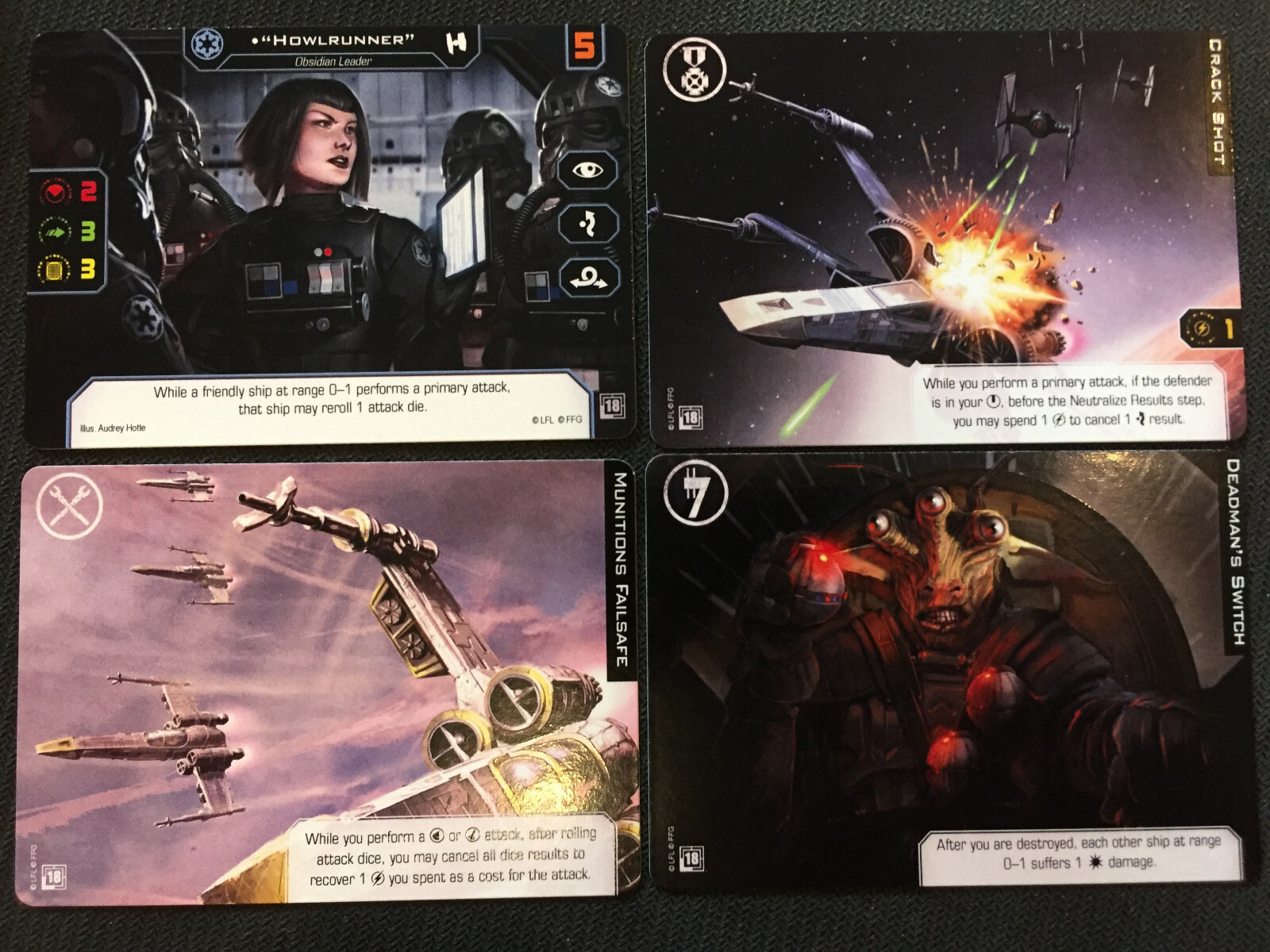 Star Wars X-Wing 2.0 - Season 4 FFG Promos Howlrunner, Munitions ...