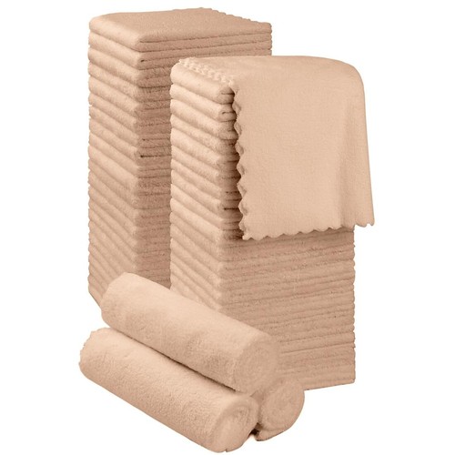 Ultra Soft Microfiber Washcloths 48 Pack 12x12 Inches Quick Drying | eBay