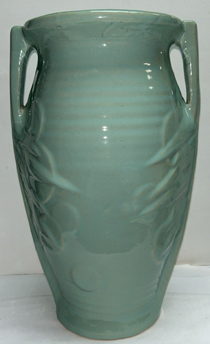 Vintage McCoy 14” Tall Aqua Sand Dollar Vase | eBay