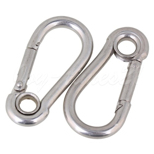 50x High Load Bearing 50mm Carabiner Eyelet M5 304 Stainless Steel ...