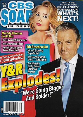 CBS Soaps In Depth Magazine September 19 2016 Eric Braeden Melody ...