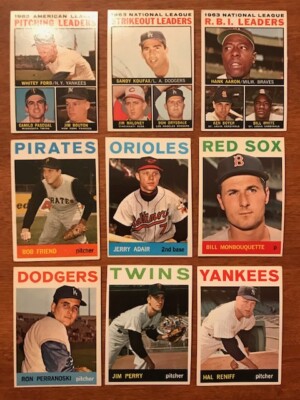 1964 TOPPS BASEBALL Pick your own Commons and Stars | eBay