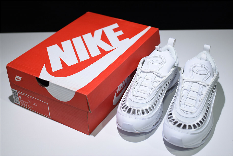 New Women Nike Air Max 97 Ultra '17 Vented Triple White 90 95 98 AO2326 ...