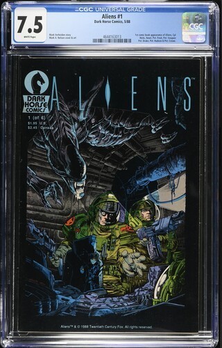🔑🔥Aliens 1 CGC 7.5 Chest Burst! Dark Horse Comics 1st Print 1988 163013 ...