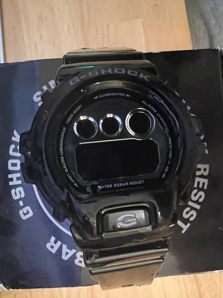 Casio G-SHOCK 3230 DW6900 all Black Digital Men's Watch Needs Battery ...