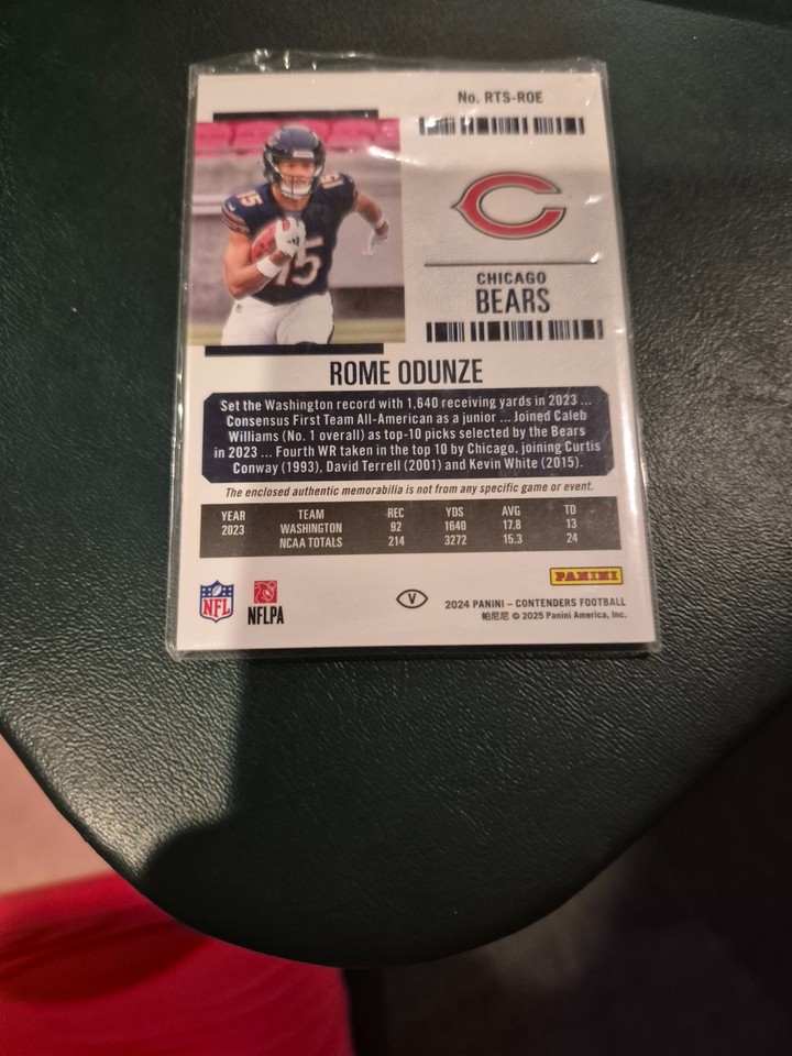 rome odunze rookie ticket jersey card | eBay