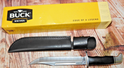 Buck 120 + Plus Scream Ghostface Fixed Blade Hunting Knife With Sheath ...