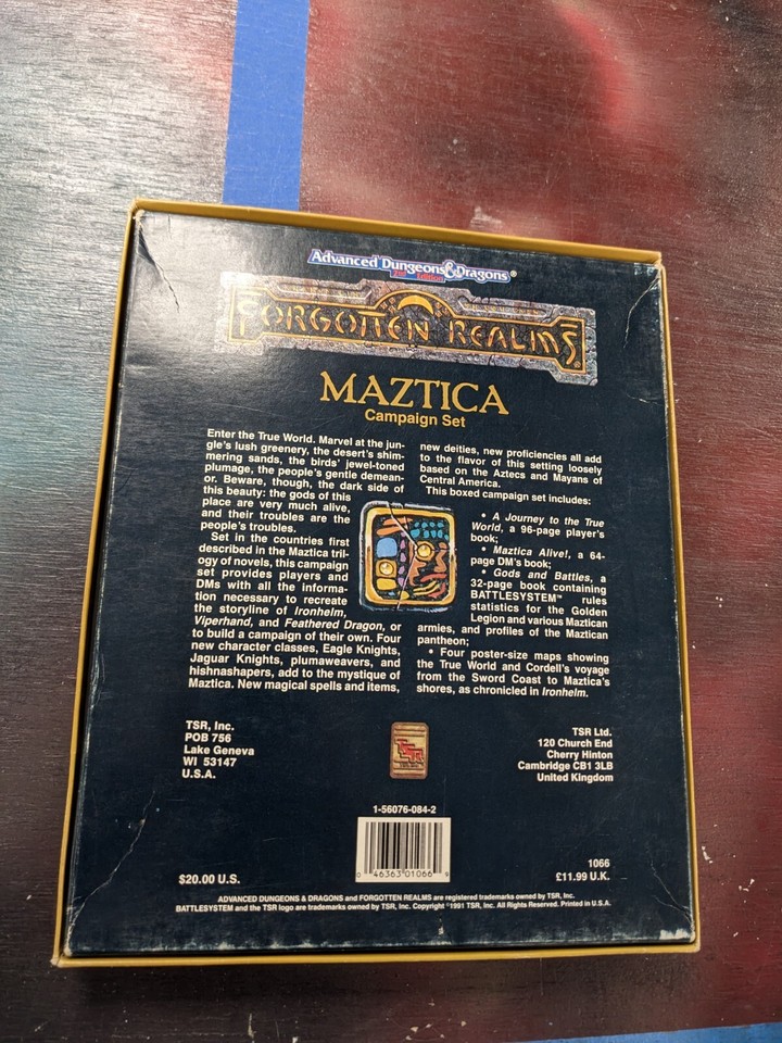 Maztica Campaign Set 1066 Forgotten Realms TSR AD&D complete | eBay
