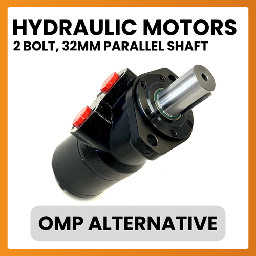 2 Bolt Mount, 32mm Parallel Shaft, Low Speed High Torque Hydraulic ...