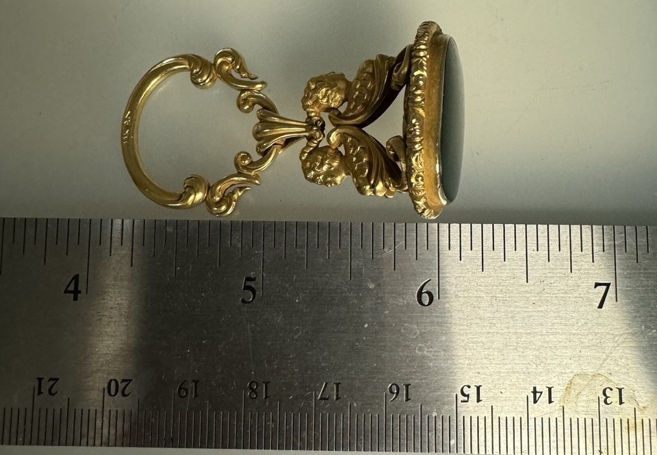 Carter Gough & Co Art Nouveau 14k Gold Nephrite Jade Fob | eBay