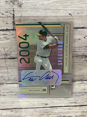 2004 Absolute Memorabilia Signature Spectrum Silver #151 Eric Chavez ...