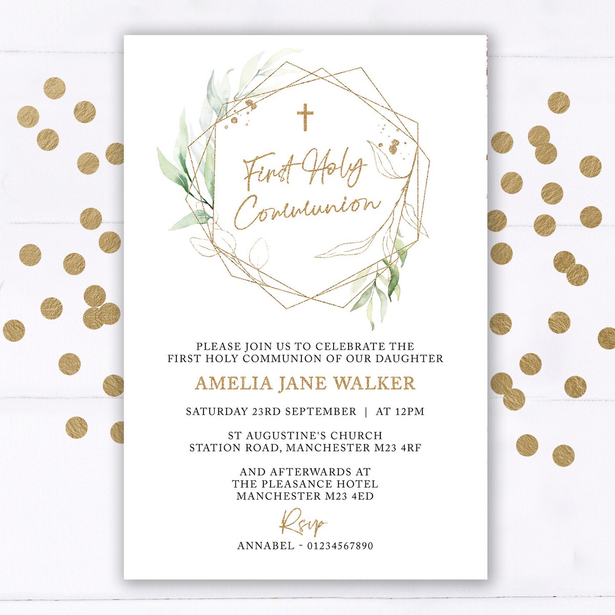 Personalized First Holy Communion Invitations Buy Personalised Holy
