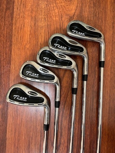 SET OF 5 COUGAR TI CAT POWER SOLE CAVITY BACK GOLF IRONS-good | eBay