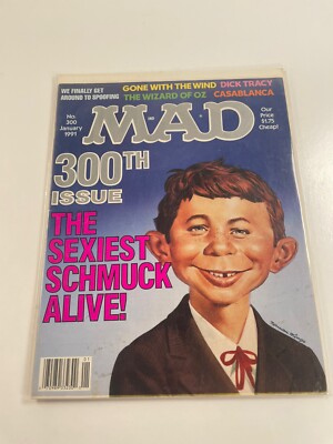 MAD Magazine #300 JANUARY 1991 300th Issue Humor Satire VGC Bagged And ...