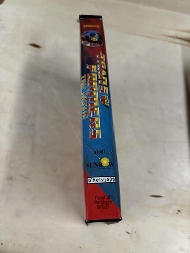 Vintage Transformers The Movie 1986 VHS 1999 Rhino Home Video Clam ...