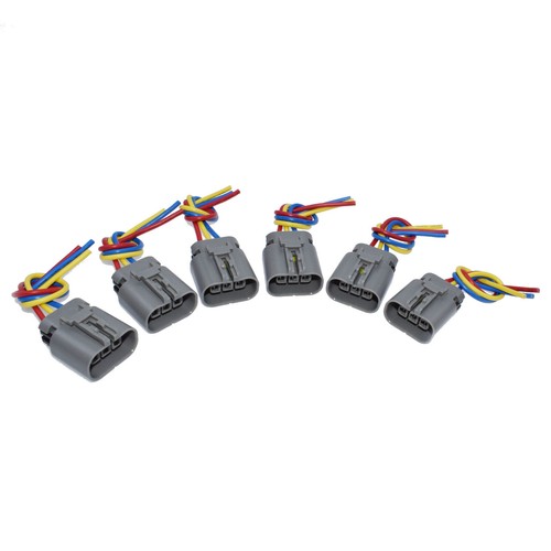 6x Ignition Coil Pack Wiring Connector Pigtail for Nissan 300zx z32 ...