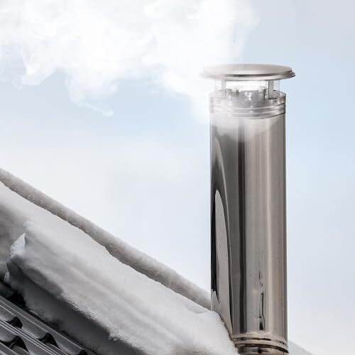 Duraplus 8DP-VC Stainless Steel round Chimney Cap with Removable Screws ...