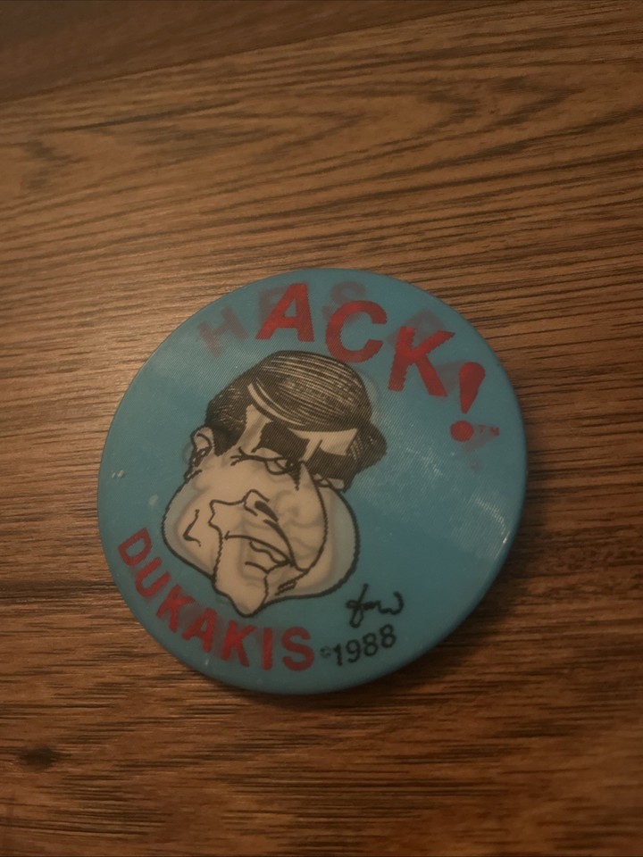 1988 Jimmy Carter Mike Dukakis Vintage Blue Flasher Pin Presidential ...