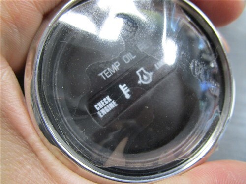 FARIA GPK615A SYSTEMS CHECK GAUGE BLACK FACE / CHROME BEZEL MARINE BOAT ...