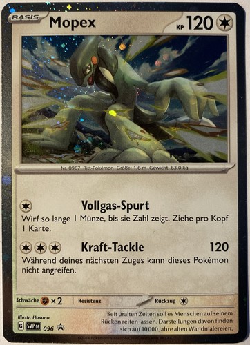 Pokemon Mopex HOLO | Deutsch SVP DE 096 Black Star Promo | Near Mint ...